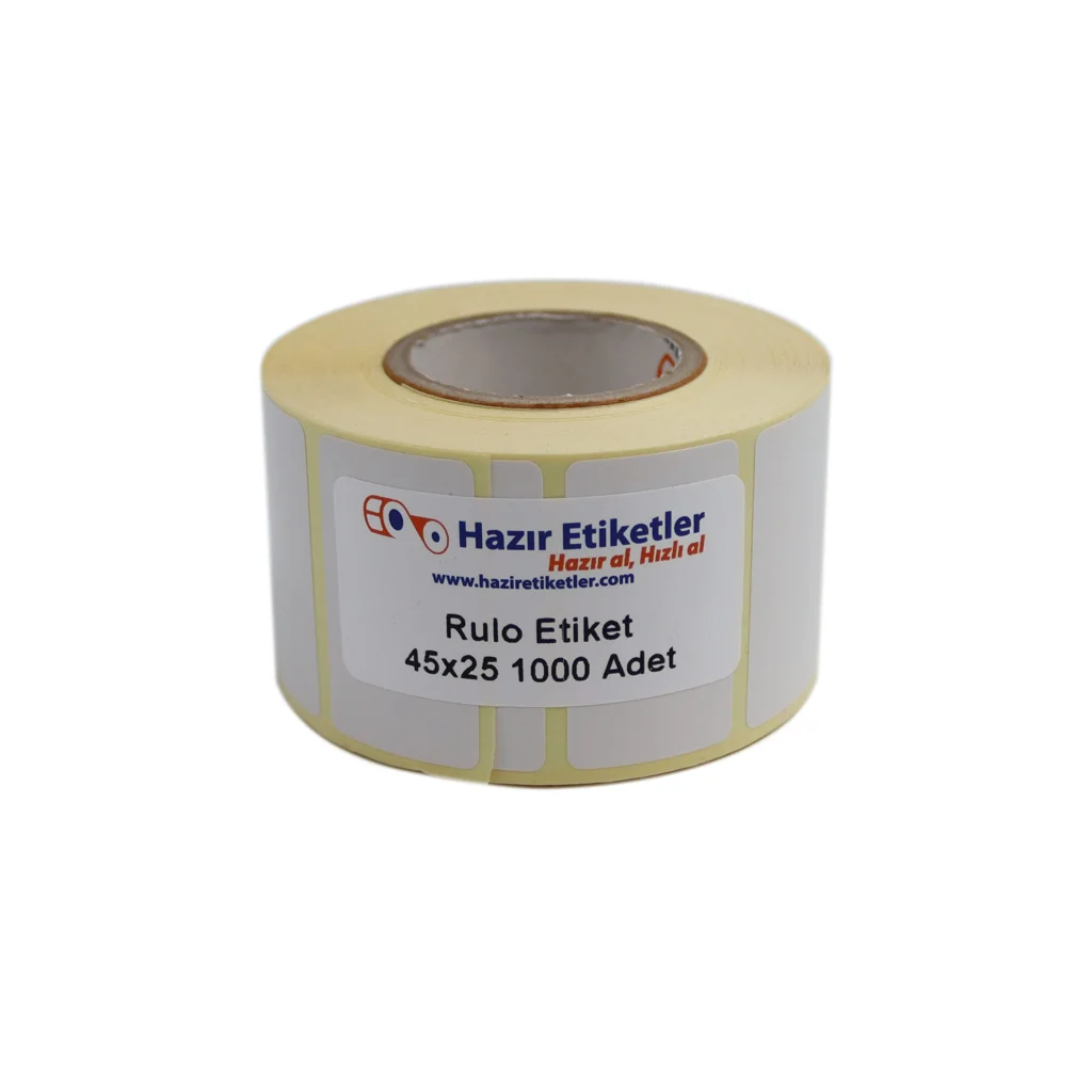 Vellum Roll Label 45mm x 25mm 1000 Pieces - Roll Label Shop
