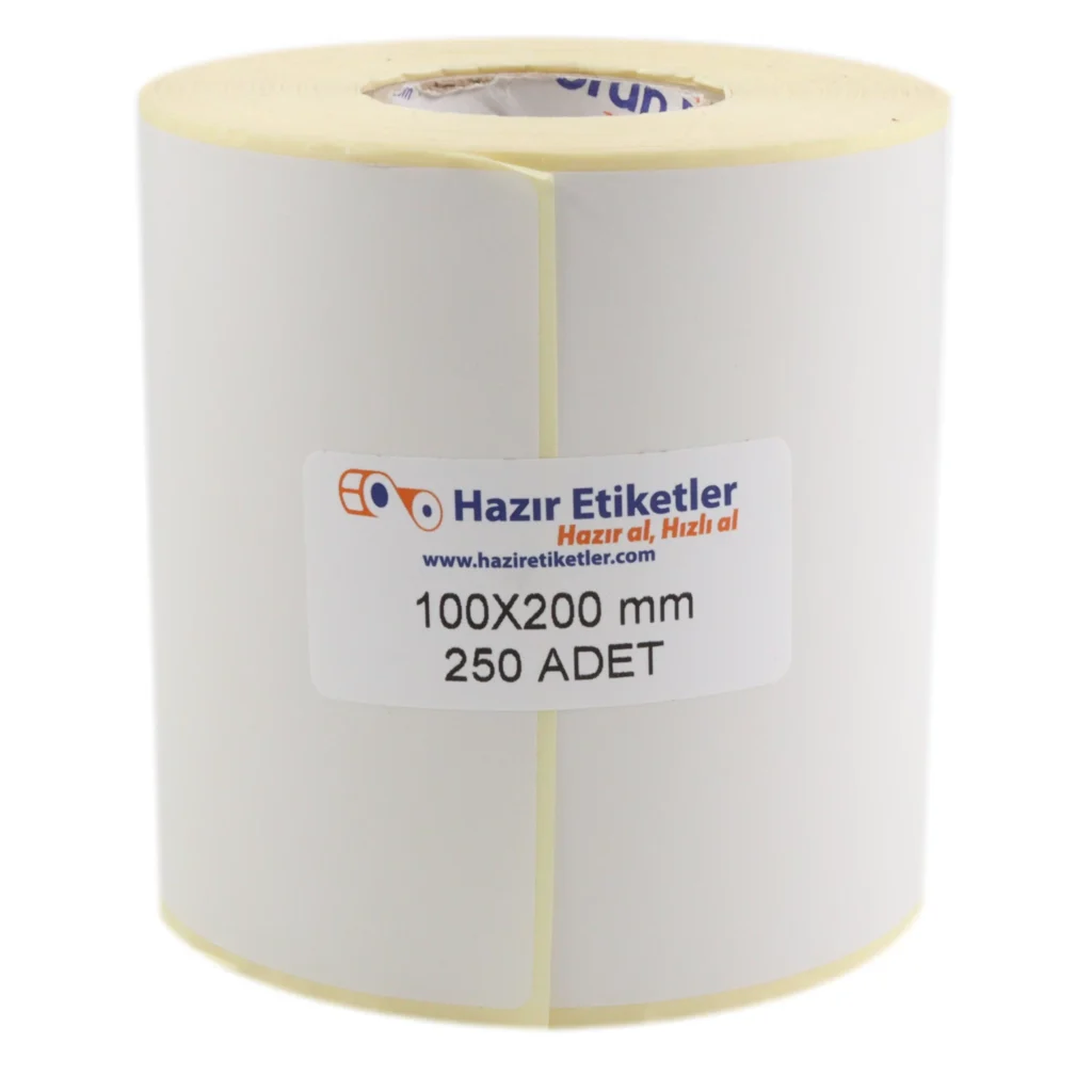 Vellum Roll Label 100mm x 200mm 250 Pieces - Roll Label Shop