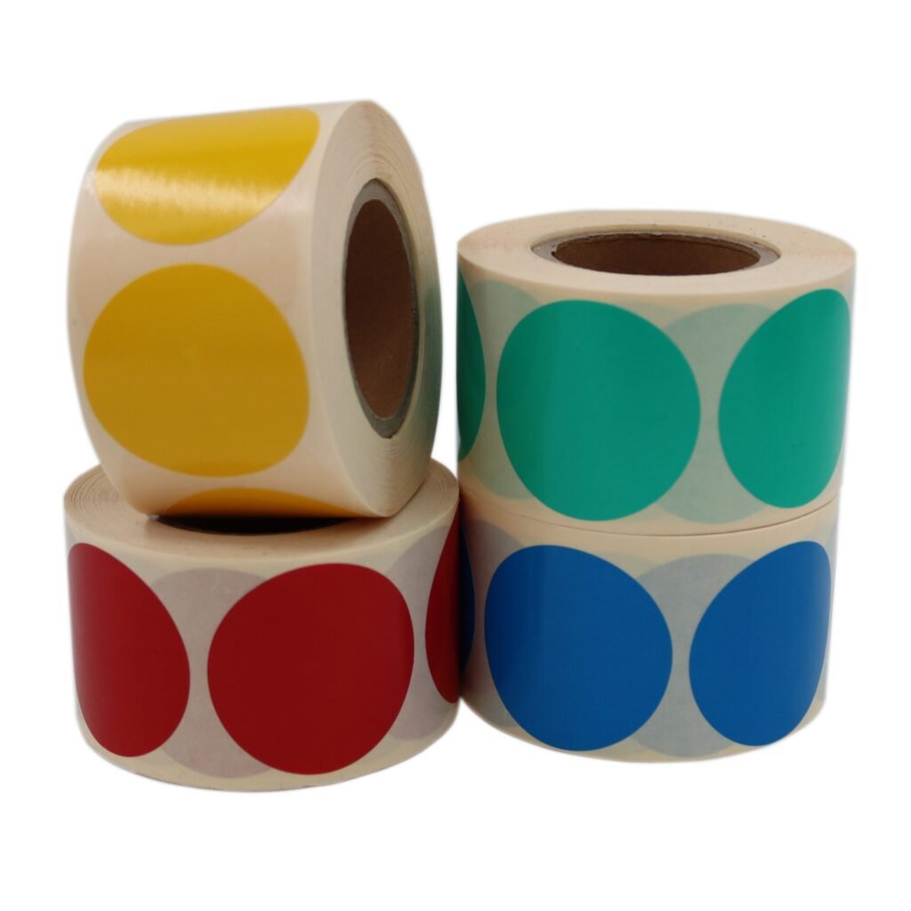 Eco Thermal Roll Diameter Label 1000 Pieces in 30mm Roll Colored Floor ...