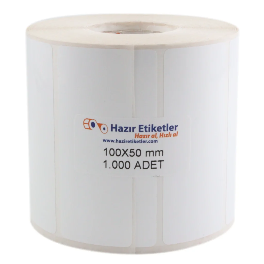 PP Opaque Roll Label 100mm x 50mm 1000 Pieces - Roll Label Shop