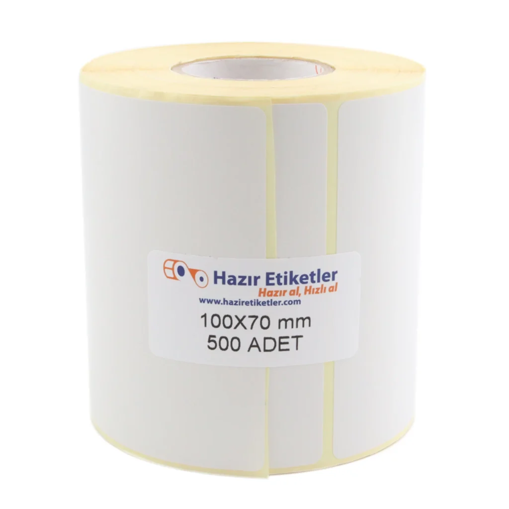 Vellum Roll Label 100mm x 70mm 500 Pieces - Roll Label Shop
